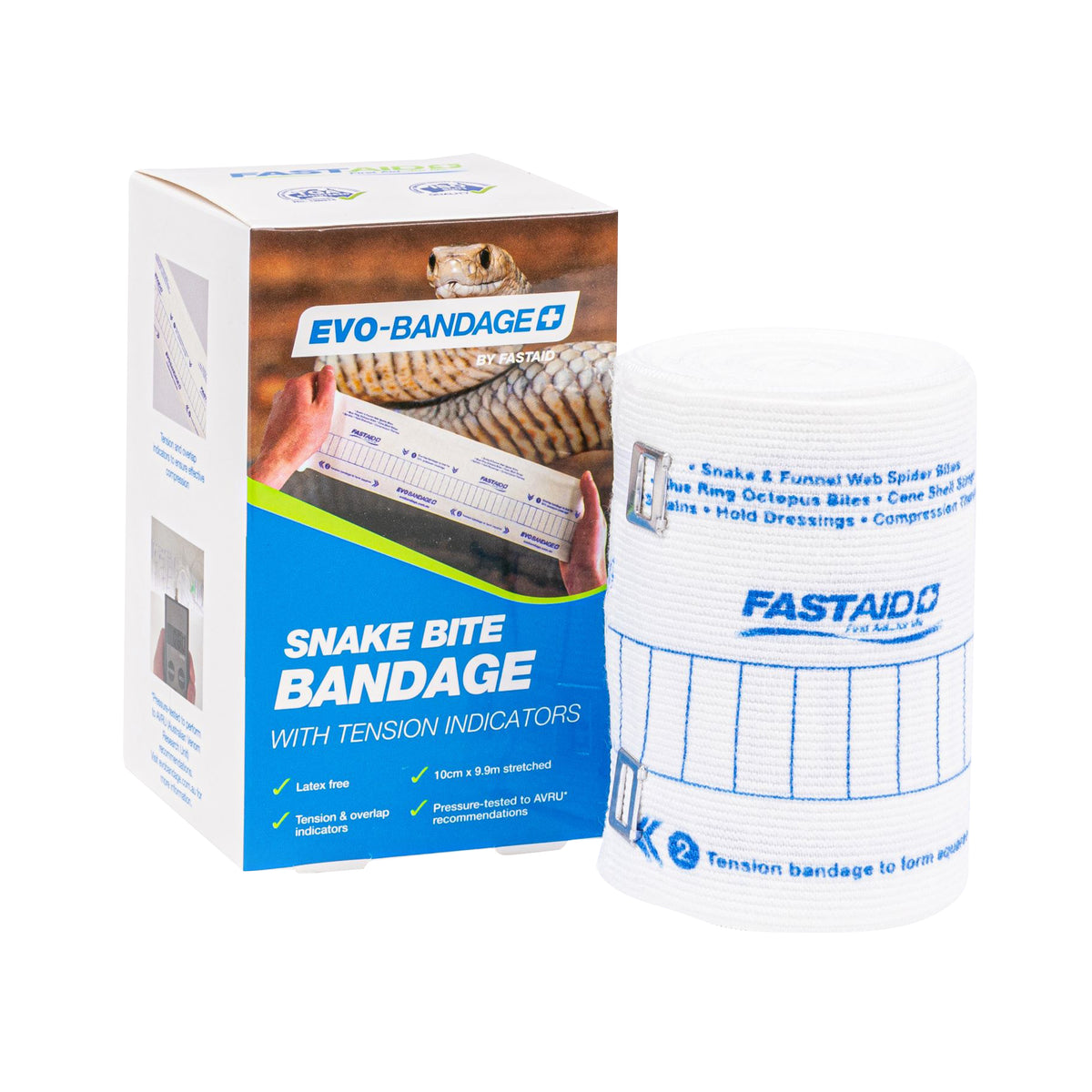 FastAid EB100 Evo-Bandage Snake Bite Bandage With Indicators — The ...