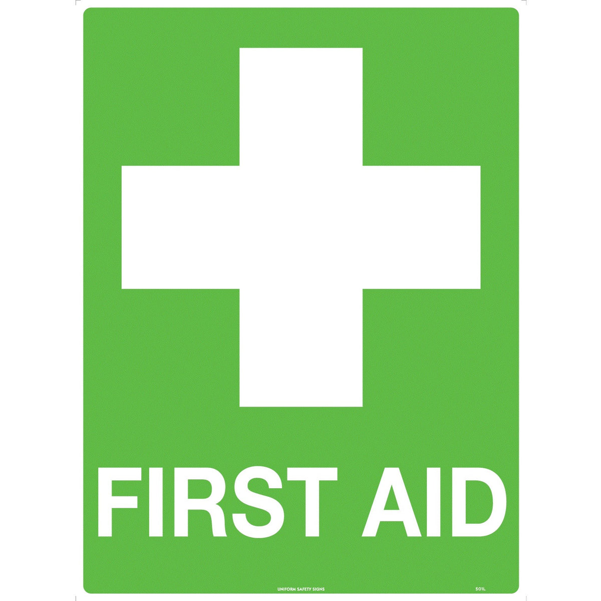 FastAid SE001C-POLY First Aid Sign 300 x 225mm — The Workwear Shed