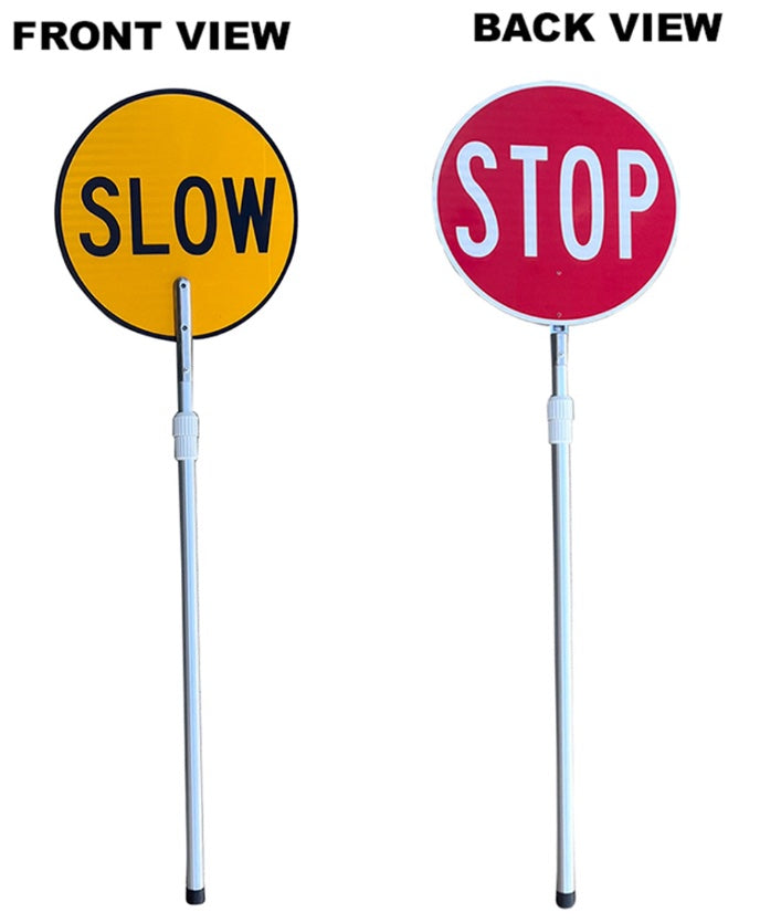 Traffic Control Stop/Slow Paddle — The Workwear Shed